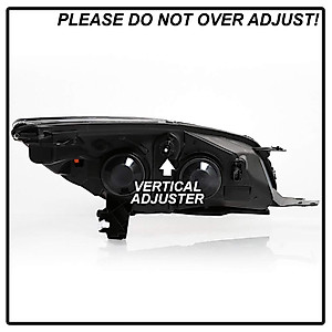 ACANII - For Halogen Model 2013-2016 Ford Escape Headlights Chrome Housing Headlamps Assembly Driver & Passenger Side