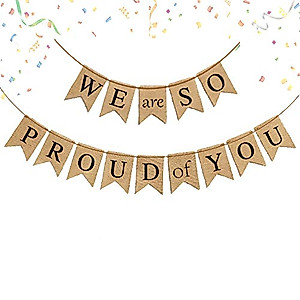 JeVenis We Are So Proud of You Banner Graduation Banner Congratulations Banner Graduation Party Decorations Graduation Commencement Decoration