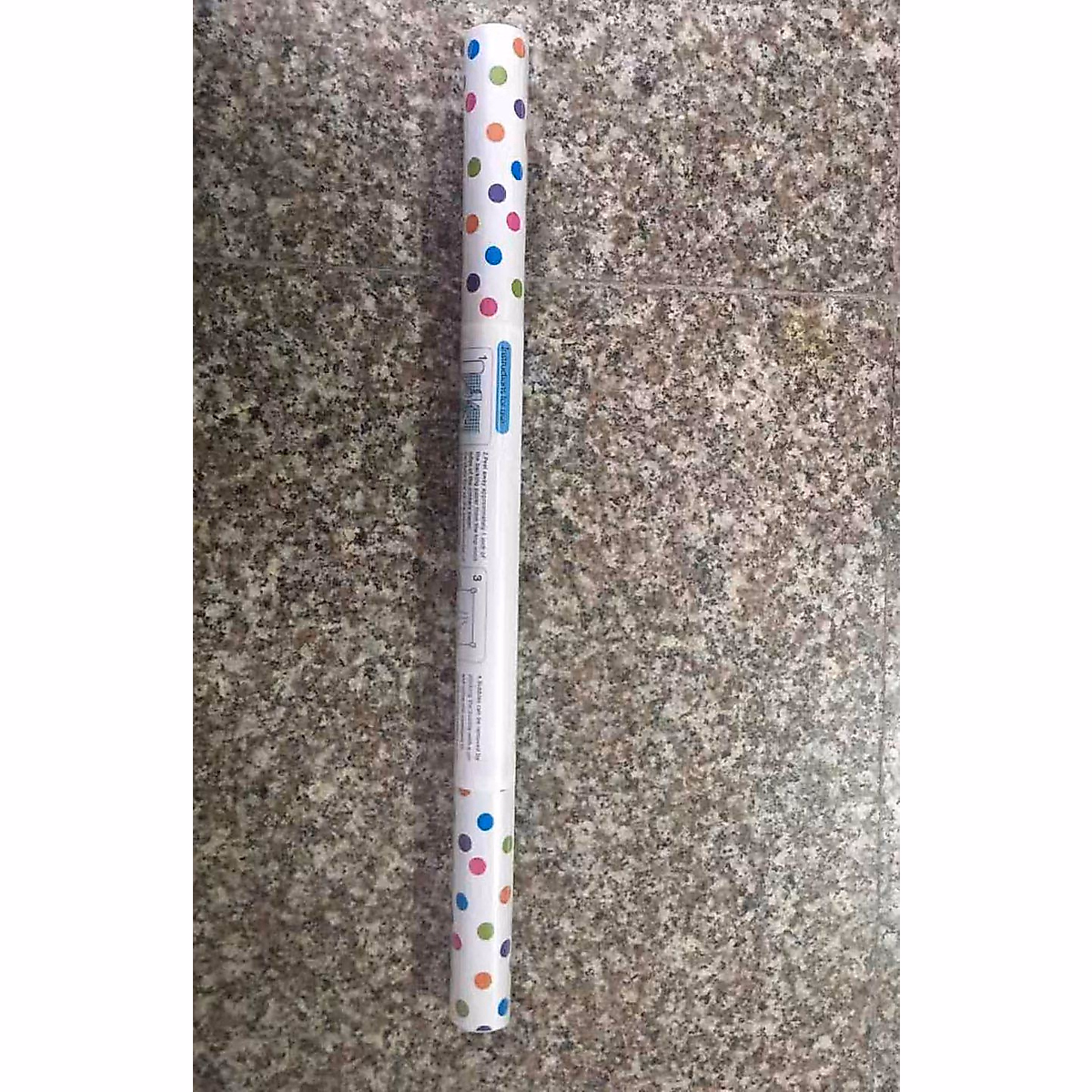 Self-Adhesive Colorful Polka Dot Shelf Drawer Liner Paper Dresser Furniture Wall Decal Sticker Paper Peel and Stick Wallpaper 17.7"x78.7"