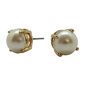 Kate Spade New York Pearl Gumdrop Stud Earrings (Cream)