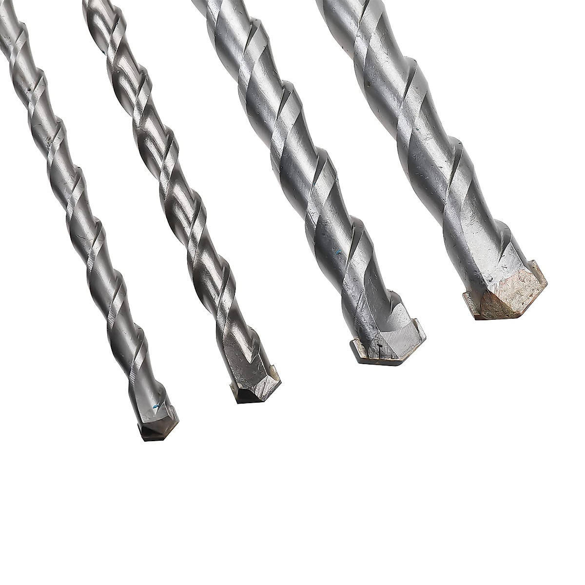 SDS Plus Rotary Hammer Drill Bits 20pcs SDS+ Carbide Tip Concrete Masonry Hole Tools with Storage Case Drill Bits Size Range 3/16"~13/16"