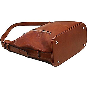 Floto Sardinia Leather Tote Bag Convertible Shoulder Strap Women's Bag (Olive (Honey) Brown)