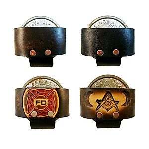 Leather Snuff Can Holder, Holster, Chew Dip Tobacco Case, Handcrafted, Many Tooled Designs