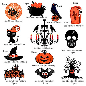 Halloween Indoor Decorations - 30pcs Halloween Ceiling Swirls Decorations - Hanging Witch Bats Spider Chandelier for Office Classroom Halloween Party Decorations Supplies