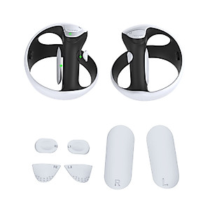 Silicone Controller Covers Set VR2 Gamepad Accessories Replacement Non-Slip for PS VR2 Grip Button Protection Dustproof Cover