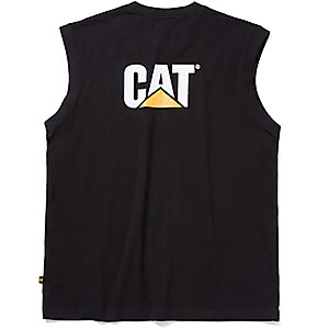 Caterpillar Men's Trademark Sleeveless Pocket Tee, Black, 4X-Large