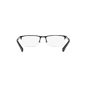 Armani EA1041 Eyeglass Frames 3094-53 - Black Rubber EA1041-3094-53