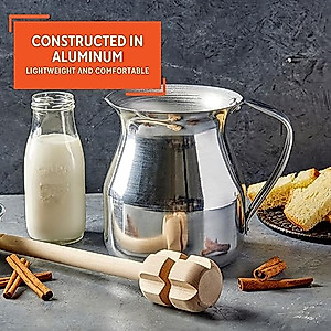 IMUSA USA Aluminum Chocolatera 2-Quart, Silver
