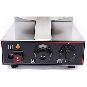 Electric Burger Waffle Maker, 1000W Commercial Single Head Non Stick Panini Press Hamburger Machine, Ice Cream Waffle Baker Machine for Home Kitchen Use Breakfast