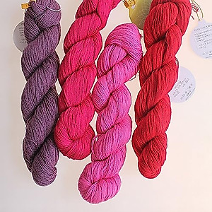 Lotus Yarns Swan Lake Lace Weight 50% Cashmere 40% Fine Wool 10% Angora Blended Hand Knitting Yarns for Comfortable Baby and Adult Clothing for Fashion Garment Baby Clothe (34-Camel Brown)