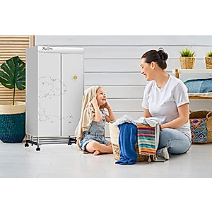 Portable Dryer, New Lock Tube Clothes Dryer, 1000W Electric Dryer, Double-layer Foldable Portable Dryer for Apartments