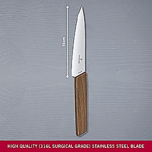 Victorinox Swiss Modern Wood Chef's Knife - Elegant, Timeless Chef's Knife with Wooden Handle - 6"