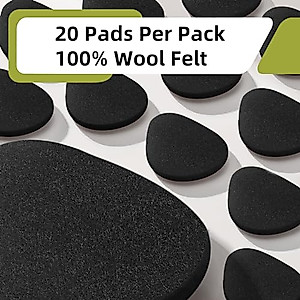 20-Pack Metatarsal Foot Pads for Pain Relief and Neuroma, Ball of Foot Cushions for Women and Men, 1/4” Thick, Support for The Forefoot and Sole, 10 Pairs