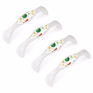 Pull Handle Fence Handle Long Cabinet Handles for Interior, Closet, Drawer, Outdoor, Garage, Colorful Fruit