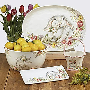 Certified International Sweet Bunny 16 Piece Dinnerware Set, Service for 4, Multicolored