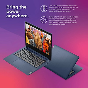 Lenovo Ideapad 3 Business Laptop 14" FHD, AMD Ryzen 7 5700U Octa-Core(Beat i7-1180G7), 20GB RAM 1TB SSD, Backlit Keyboard, Fingerprint Reader, WiFi6, Bluetooth, HDMI, Windows 11, Abyss Blue + Mousepad