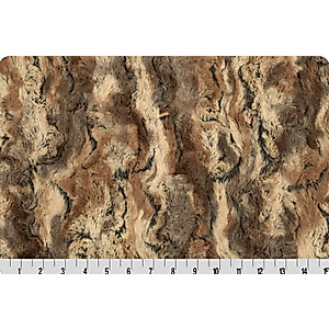 Shannon Fabrics Luxe Cuddle Cut 2Yd-Wild Rabbit Driftwood, Assorted