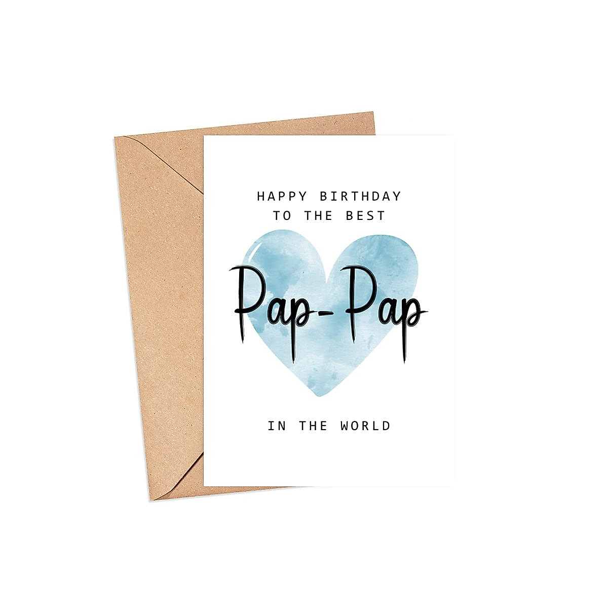 MoltDesigns Happy Birthday To The Best Pap-Pap In The World Card - Pap-Pap Birthday Card - Pap-Pap Card - Father's Day Gift - Happy Birthday Card