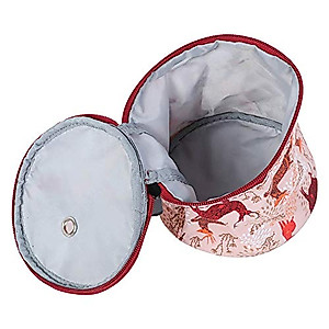 Knitting Storage Bag, Knitting Organizer Bag Yarn Bag with Large Craft Supplies Bag for Storing Knitting Crochet Needles Accessories(Small Barrel)