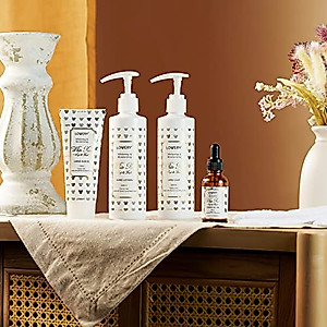 Gift for Women and Men, Hand Cream Gift Set with Gua Sha Facial Tools, Hand Lotion for Dry Hands, Thank You & Birthday Gifts for Mom, Best Friend, Nail Kit, Hand Soap & More - Self Care Kit