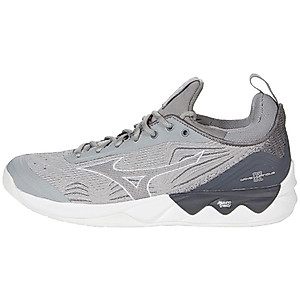 Mizuno 2 Wave Luminous Women's Volleyball Shoe 8 (0800), Grey, 8