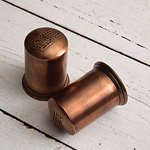 CTW Home Collection 860405 Copper Finish Salt and Pepper Shakers
