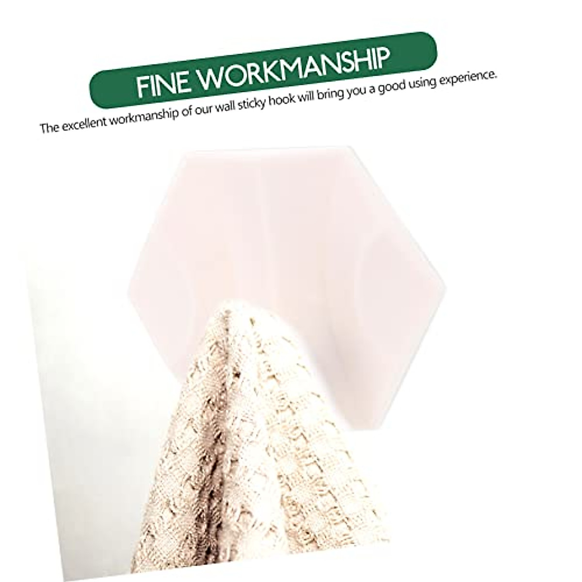 VICASKY 4pcs Duty Purse Door Sticky Bags Hexagon Free Towel Color Holder Heavy Hook Bathroom Office Adhesive Self Mixed Kitchen Hangers Bag Coat Home Hanger Shaped Punch Household