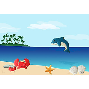 JOKUMO Sea Creatures Cookie Cutters Set – 9PC High Grade 430 Stainless Steel –Fish, Dolphin, Crab, Starfish, Shark, Sea Horse, Lobster, Angel fish, Shell