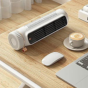Evaporative A𝐢r Cooler, Portable A𝐢r Conditioner USB Cooler Fan, Household Dormitory Office Desktop Humidification Electric Fan for Office Bedroom Travel Camping (WH)