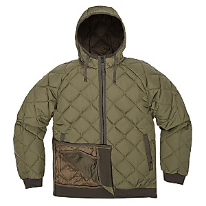 VIKTOS Men's Full Zip Casual Lightweight Insulated Operatus Jacket with Adjustable Hood, Ranger, XL