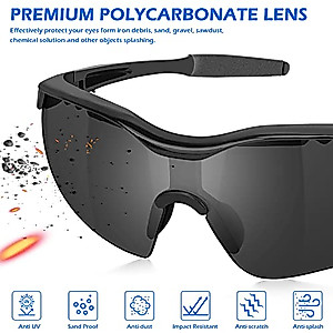 OXG 6 Pack Tinted Safety Glasses for Men and Women, UV-Block Safety Goggles ANSI Z87.1 Protective Eyewear Impact & Scratch Resistant Eye Protection