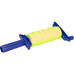 Marshalltown Mason's Line Winder, with Handle and 500FT Yellow Braided Line, Refillable, Made in The USA, LWML339
