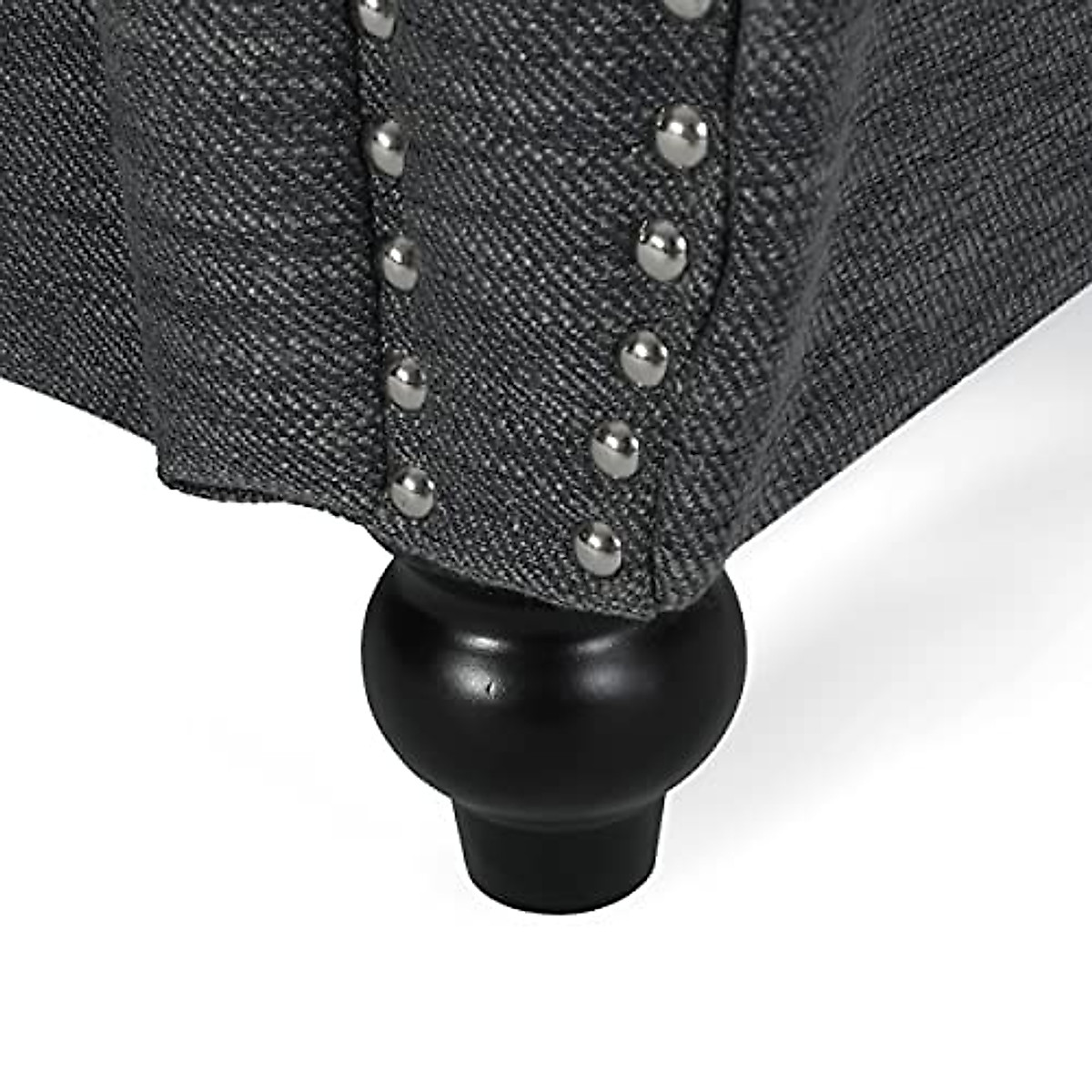 Christopher Knight Home Parksley Sofas, Charcoal + Dark Brown