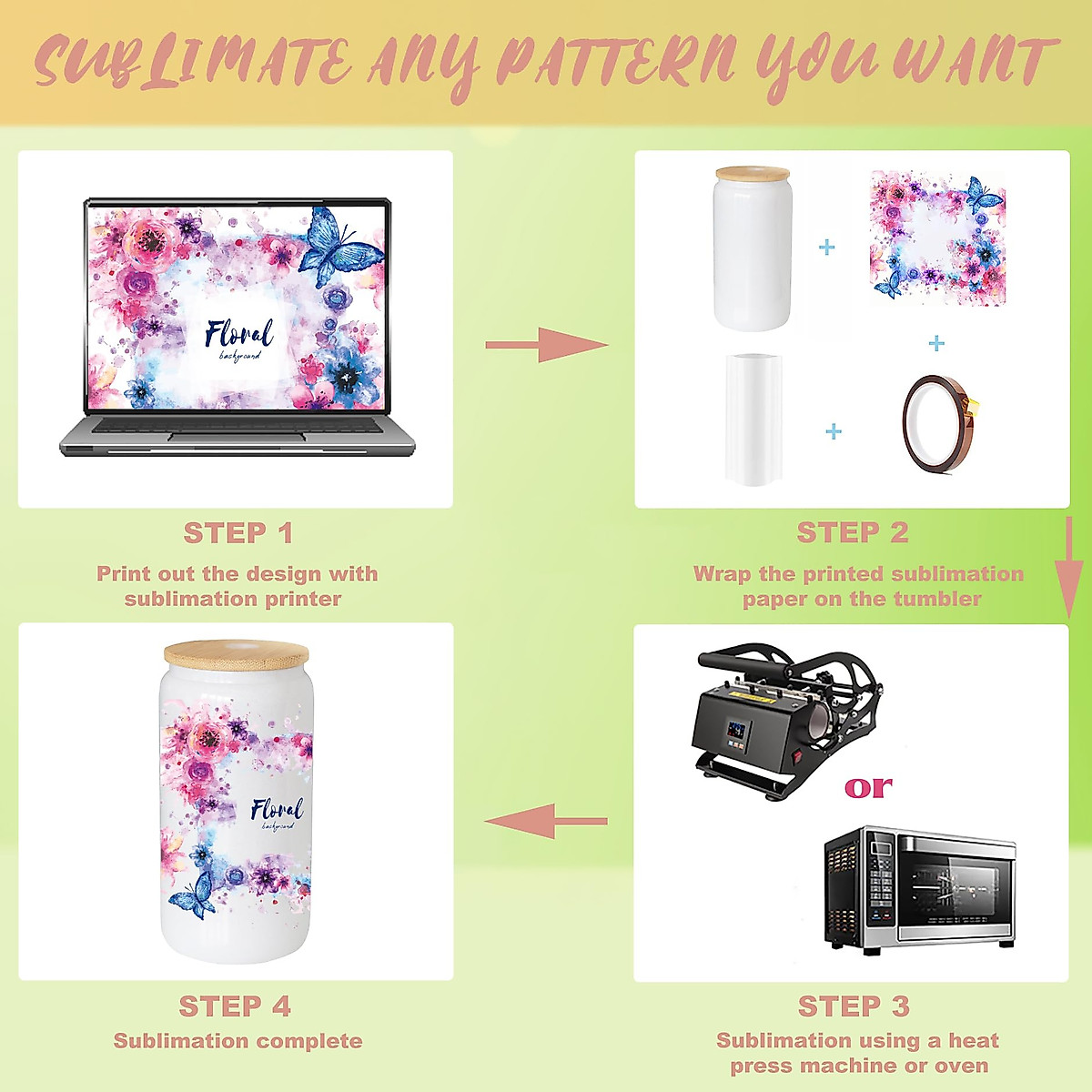 VEVELU 30 Pack Sublimation Glass Cups with Lids and Straws 16oz Shimmer Sublimation Beer Glasses Can Blanks Tumblers Sparkling Iridescent Glass Cups with Bamboo Lid Drinking Juice Jars Iced Coffee Cup