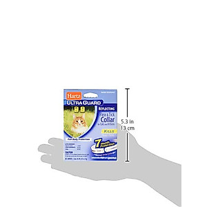 Hartz Ultra Guard Reflecting Flea & Tick Cat Collar, White 1 Each