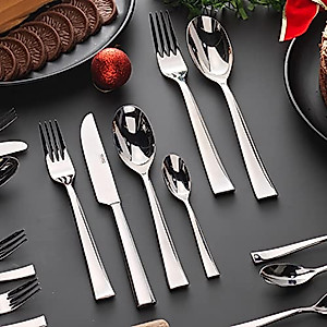 Thomas P501348 2-Piece Kitchen Dining Serving Cutlery Set, Stainless Steel, Includes Large Fork and Spoon, Easy Grip Handles, Ideal for Serving Salad, Pasta, Vegetables, Sharing Dishes