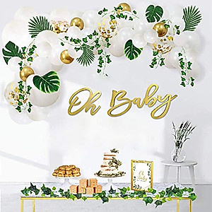 Wooden Baby Shower Sign with Gold Painted, Perfect Baby Shower Party Banner for Baby Shower Boy/Girl Decorations Gender Reveal Backdrop Party Photography Background