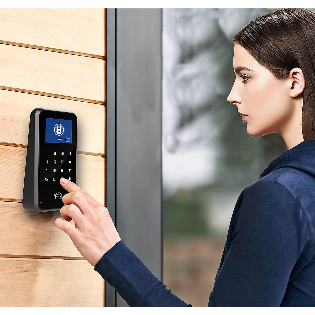 UHPPOTE 2.4-inch Display Door Access Control Touch Keypad 125khz Compatible with WiFi Tuya