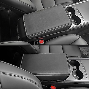 MASHA Car Armrest Box Cover for Tesla Model 3 Model Y 2017-2022 2023 2024 Central Control Armrest Decoration Interior Car Accessories