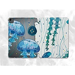 Cute Jellyfish Nature Ocean case Compatible with iPad Mini Air Pro 7.9 8.3 9.7 10.2 10.9 11 12.9 inch Pattern Cover New 2022 2021 Trifold Stand 3 4 5 6 7 8 9 Generation 453 (11" Pro 1/2/3 gen)