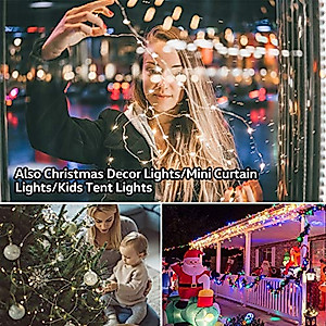 iYeHo Patio Umbrella Light String Lights 8 Brightness Modes 104 LEDs at 3AA Battery Operated Waterproof Outdoor Umbrella Pole Light for Patio Umbrellas Camping Tents (Warm White)