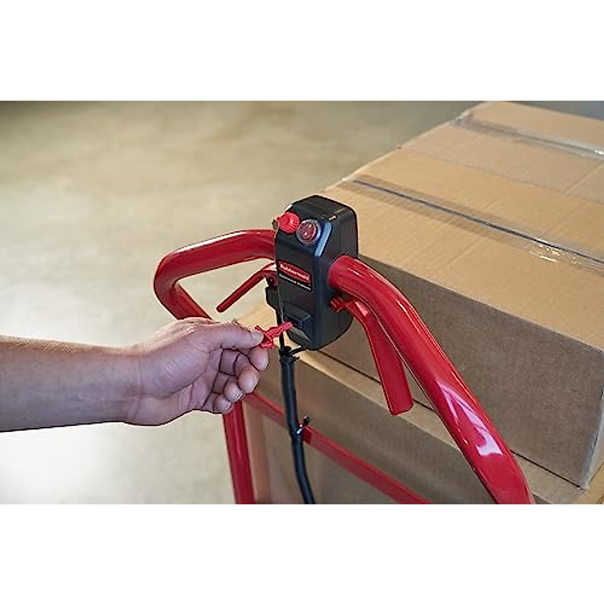 Rubbermaid Commercial Products Platform Truck Motorized Kit, Medium Size, 24"x48", for Moving Heavy Loads in Industrial/Commercial/Warehouse Environments
