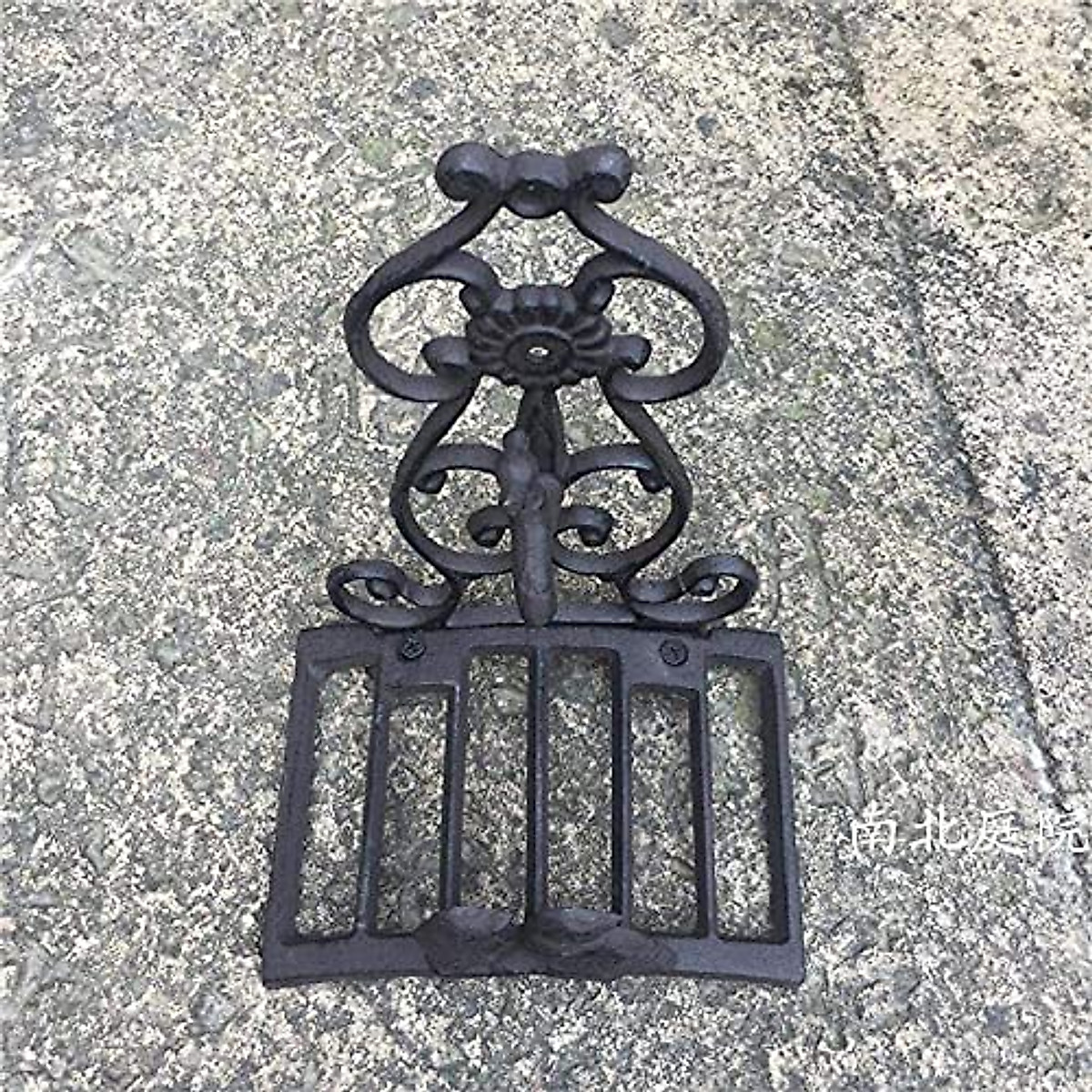 Small Garden cast Iron Water Pipe Rack Bird Faucet Wrought Iron Water Pipe Bracket Garden Drain Pipe Shelf Gardening-Duck (Color : C)