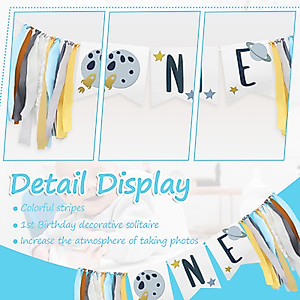 You Are My Sunshine High Chair Banner,First Trip Around The Sun Birthday Decoration,Boho Sunflower Party Decoration (Blue Space)