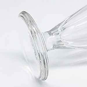 binsakao Milkshake Glasses Cups Soda Fountain with Spoons, Milk Shake, Ice Cream Soda Glass, 12-Ounce, Clear, Set of 2