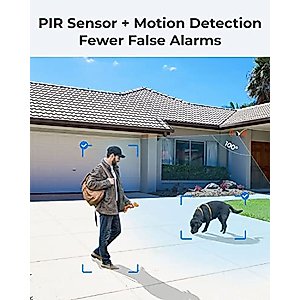 REOLINK Outdoor Security Camera System, 1080p Plug in WiFi Cameras with App for Home, Color Night Vision with Bulit-in Spotlight, 2-Way Talk, Motion Detection, SD Card Storage, Lumus (2 Pack)