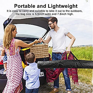 Outdoor Projector Screen and Stand - Komerti 100 inch 4K HD 16:9 Portable Projector Screen Outdoor/Indoor with Carry Bag, Foldable Video Projection Screens with Carry Bag for Home Theater Backyard