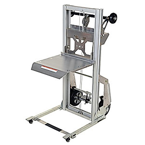 Vestil PALL-200 Aluminum Portable Load Lifter 32-7/16 in. x 12-1/8 in. x 44-15/16 in. 200 Lb. Capacity Silver