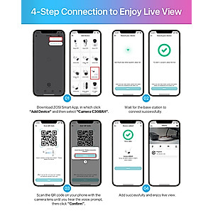 ZOSI 5MP Spotlight WiFi Home Security Camera Kit,2pack C308AH Wi-Fi HaLow Outdoor Cameras with Base Station,2-Way Audio,Night Vision,Weatherproof,Cloud Storage,Smart Light&Sound Alarm,Work with Alexa