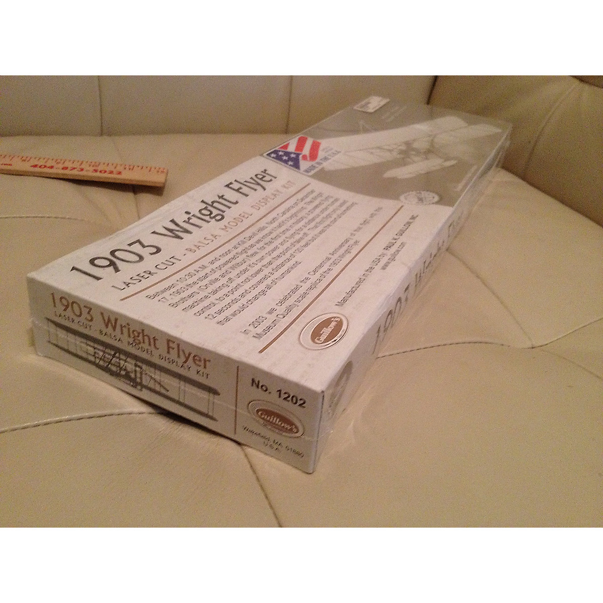 Guillow's 1903 Wright Brother Flyer Laser Cut Model Kit, Small